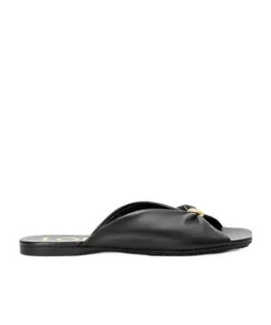 Loewe Nappa Lambskin Flat Sandals With Anagram Detail