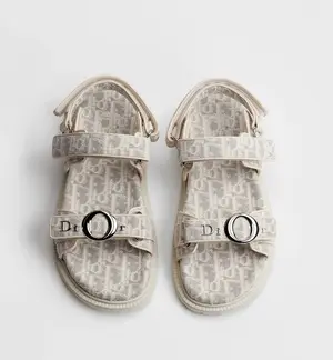 Dior Signature Sandals - Nude