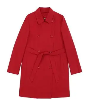 Max Mara Double-breasted Belted Coat - Red