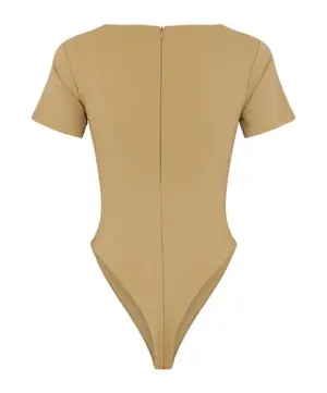 ENTIRE STUDIOS Short Sleeve Bodysuit - Nude