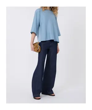 Max Mara Crew Neck 3/4 Sleeve Top