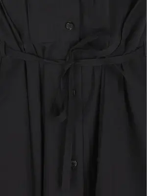Loewe Belted Pocket Shirt Dress - Black