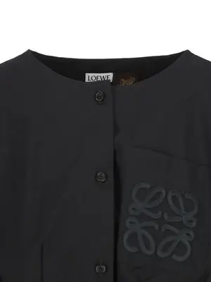 Loewe Belted Pocket Shirt Dress - Black