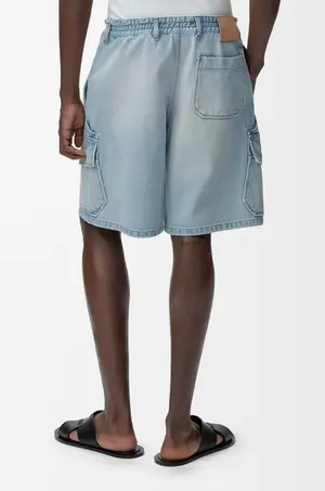Loewe Denim Cargo Shorts - Blue