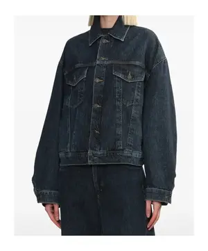 AGOLDE Denim Button Jacket - Black