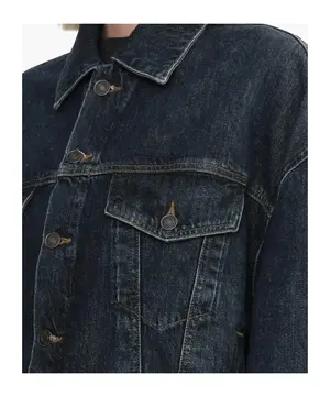 AGOLDE Denim Button Jacket - Black