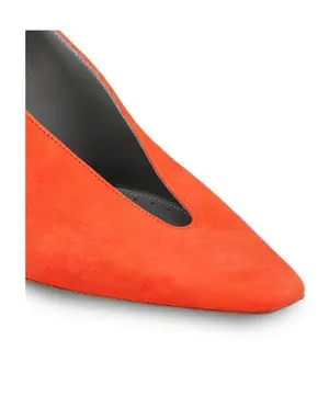 Balenciaga Asymmetric Heeled Pumps - Orange