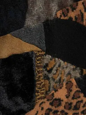 Junya Watanabe Wool Patchwork Oversized Knit Sweater