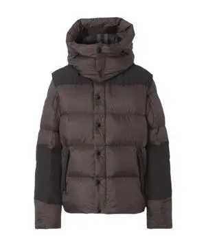 Burberry Detachable Sleeve Padded Coat - Brown