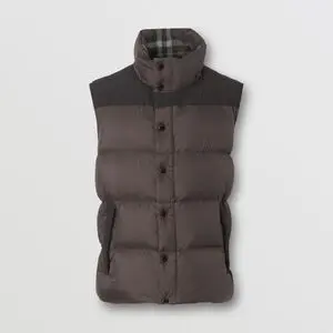 Burberry Detachable Sleeve Padded Coat - Brown