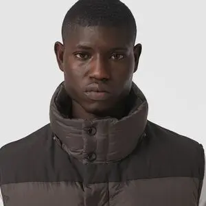 Burberry Detachable Sleeve Padded Coat - Brown