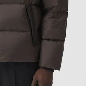 Burberry Detachable Sleeve Padded Coat - Brown