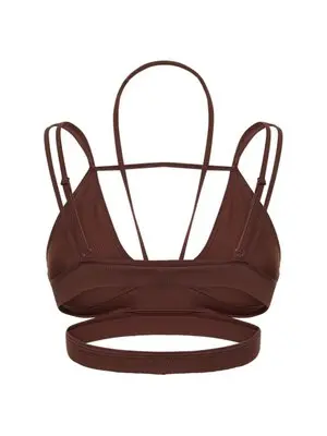 ANDREĀDAMO Ribbed Jersey Bra W/ Straps