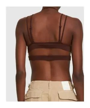 ANDREĀDAMO Ribbed Jersey Bra W/ Straps