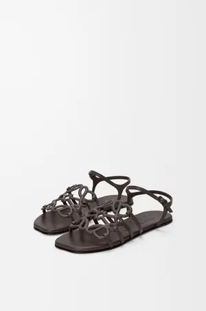 Loewe Petal Anagram Sandals - Black