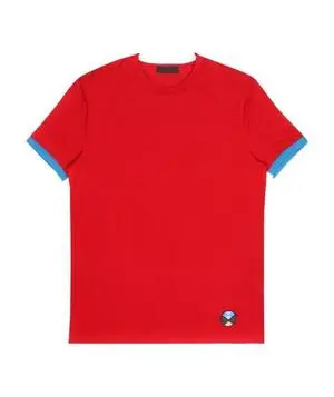 Prada Logo Round-necked T-shirt - Red
