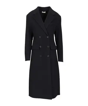 P.a.r.o.s.h Double-breasted Tailored Coat - Black