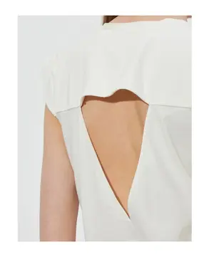 JIL SANDER Cutout Back Sleeveless Top
