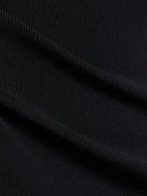 Christopher Esber High Waist Rib Jersey Skirt - Black