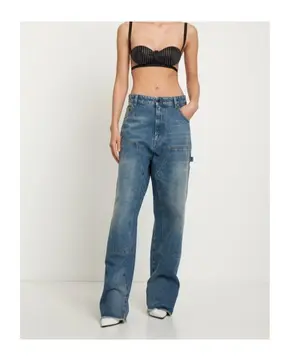 Gcds Pinstripe Satin Bra