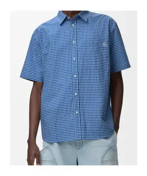 Loewe Gingham-check Short-sleeve Shirt