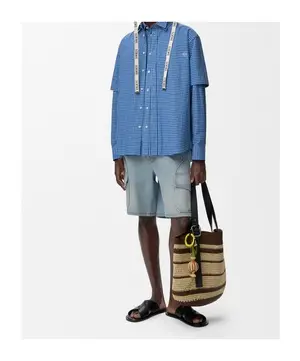 Loewe Gingham-check Short-sleeve Shirt