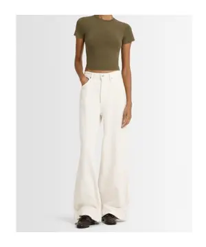 ENTIRE STUDIOS Micro Cropped T-shirt - Green