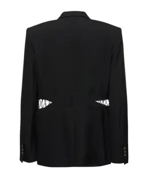 DION LEE Tailored Blazer With Embroidered Details