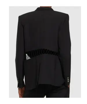 DION LEE Tailored Blazer With Embroidered Details