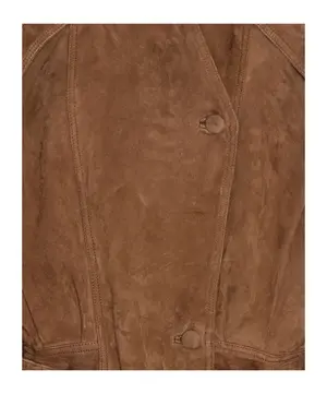 ROTATE BY BIRGER CHRISTENSEN Belted Leather Bomber Jacket