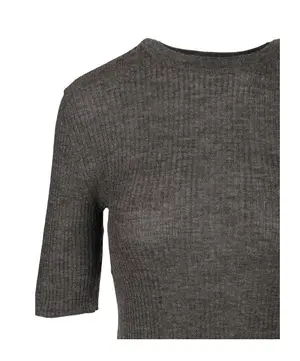 Arch4 Ribbed Short-sleeve Sweater