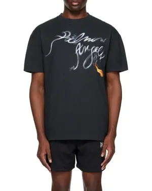 Palm Angels Logo Printed Crewneck T-shirt