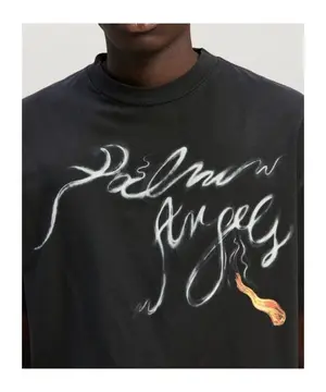 Palm Angels Logo Printed Crewneck T-shirt