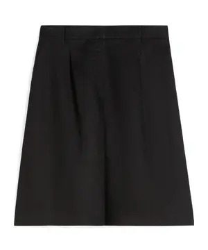 Max Mara Linen Bermuda Shorts - Black