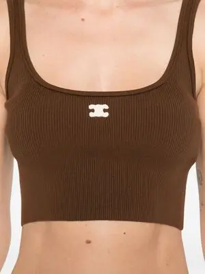 Celine Triomphe Athletic Cotton Bra