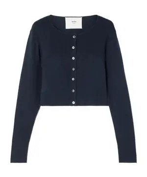 Arch4 Round Neck Long Sleeve Cardigan