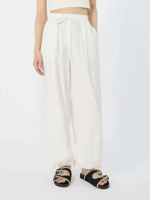 Max Mara Drawstring Wide-leg Trousers