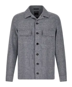 Zegna Crossover Button-front Overshirt