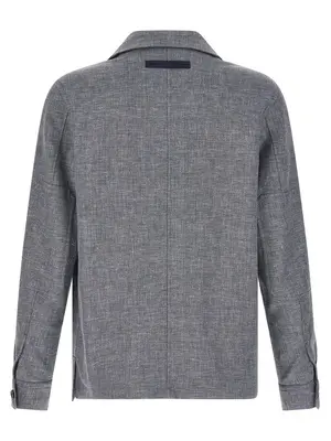 Zegna Crossover Button-front Overshirt