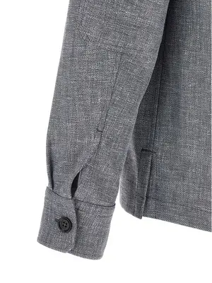 Zegna Crossover Button-front Overshirt