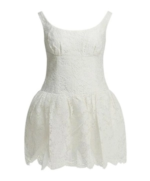 SELF-PORTRAIT Floral Lace Mini Dress