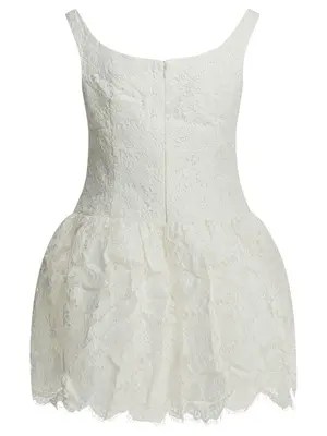 SELF-PORTRAIT Floral Lace Mini Dress