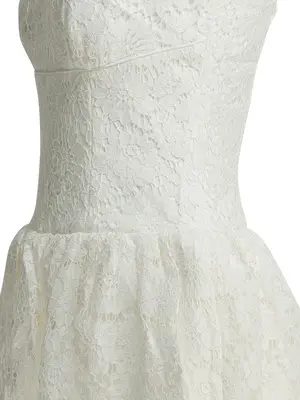 SELF-PORTRAIT Floral Lace Mini Dress