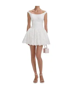 SELF-PORTRAIT Floral Lace Mini Dress