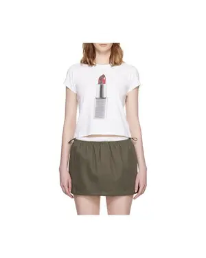 Alexander Wang Lipstick Print Crewneck T-shirt