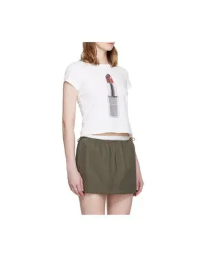 Alexander Wang Lipstick Print Crewneck T-shirt
