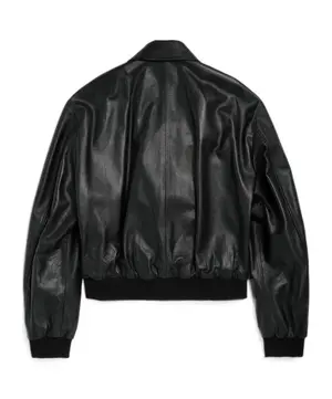 Balenciaga Leather Bomber Jacket