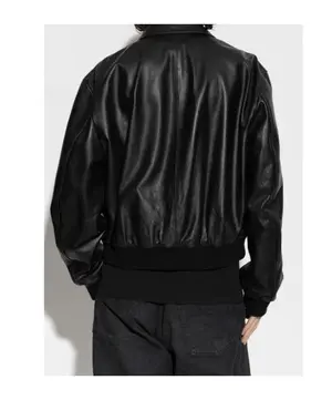 Balenciaga Leather Bomber Jacket
