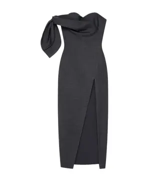 Givenchy Bow Bustier Midi Dress
