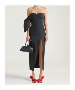 Givenchy Bow Bustier Midi Dress